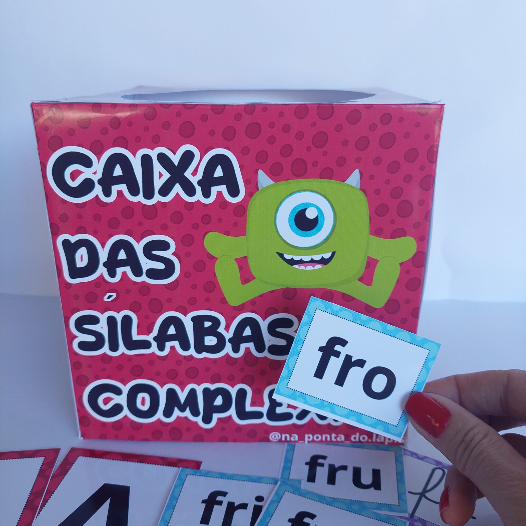 Caixa das sílabas complexas – Na ponta do lápis