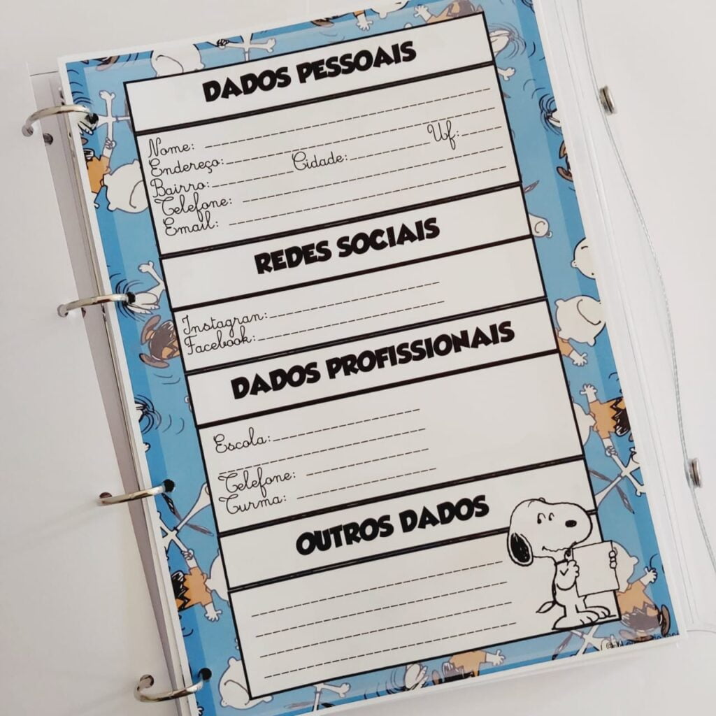 Planner Snoopy- 2026 – Na ponta do lápis