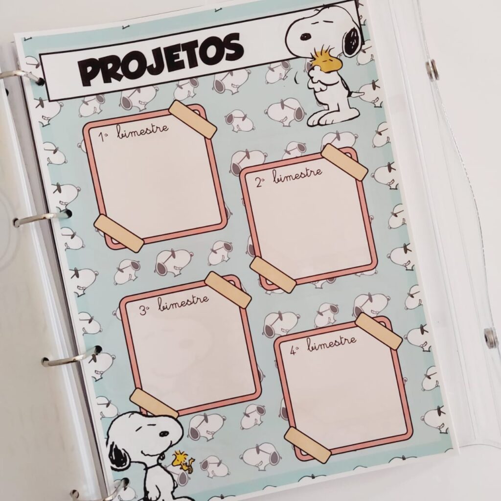 Planner Snoopy- 2026 – Na ponta do lápis