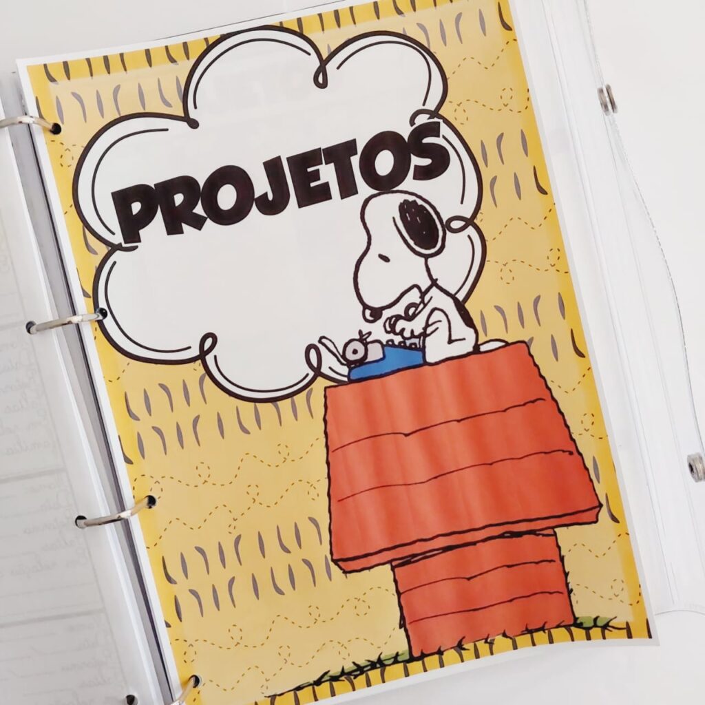 Planner Snoopy- 2026 – Na ponta do lápis