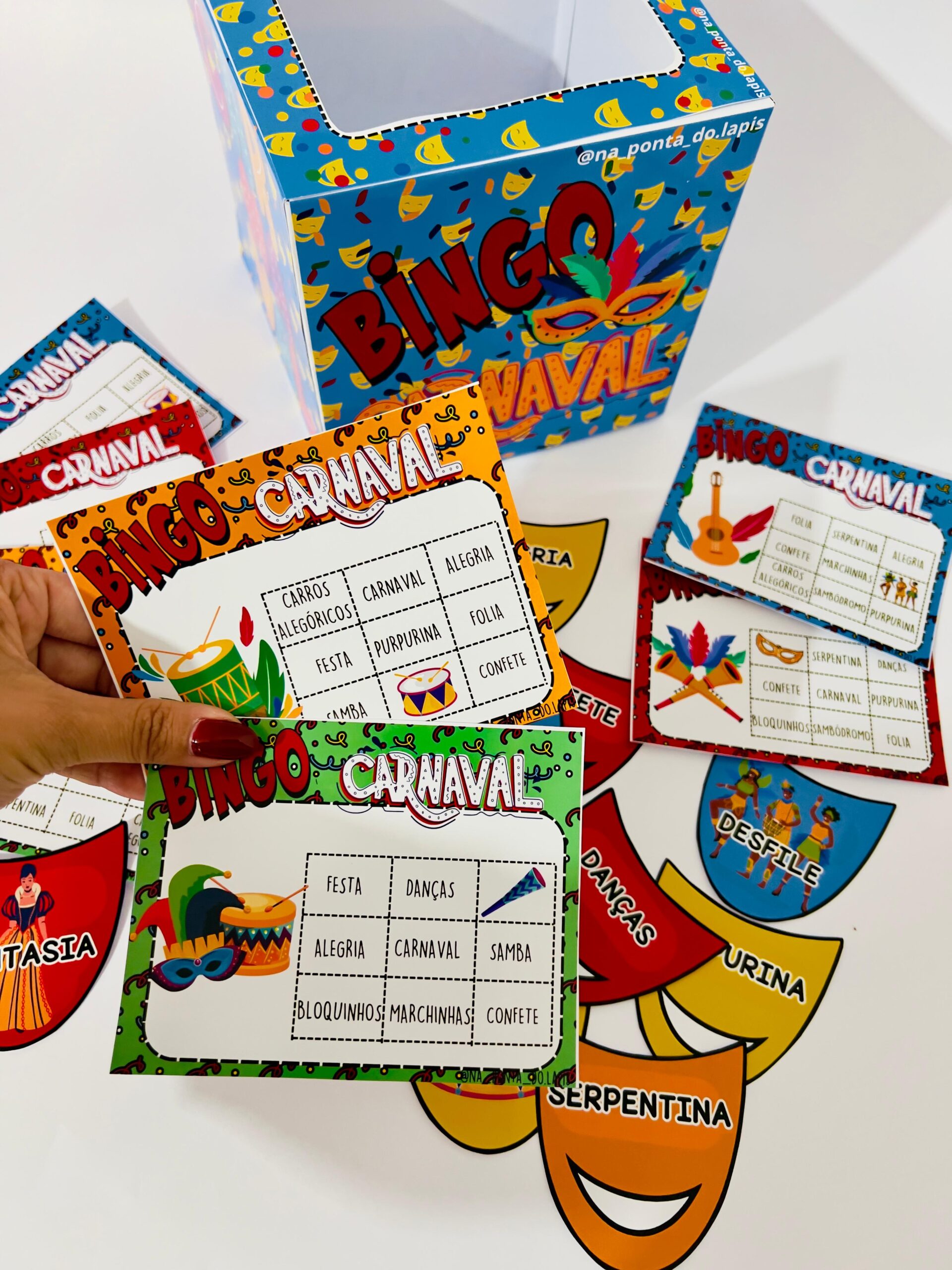 Bingo do carnaval – Na ponta do lápis