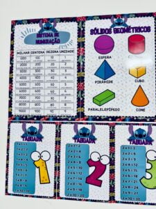Kit matemática- Tema Stitch – Na ponta do lápis