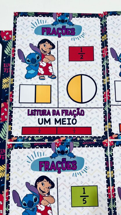 Kit matemática- Tema Stitch – Na ponta do lápis