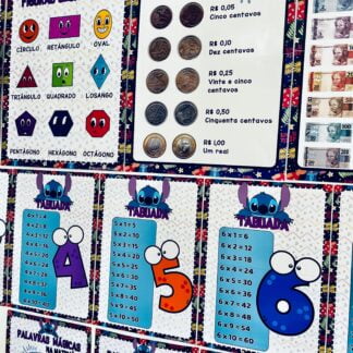 Kit matemática- Tema Stitch – Na ponta do lápis