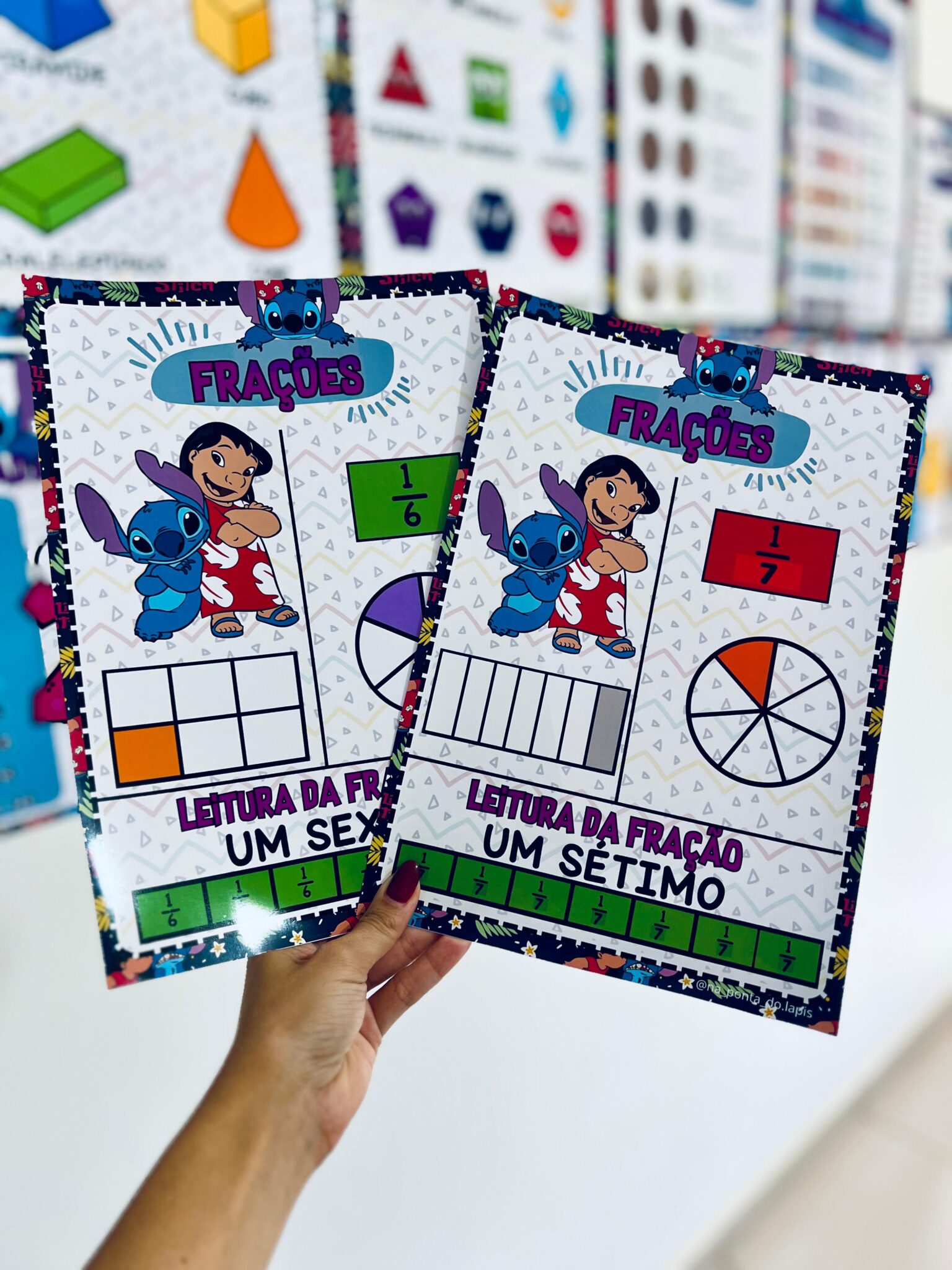 Kit matemática- Tema Stitch – Na ponta do lápis