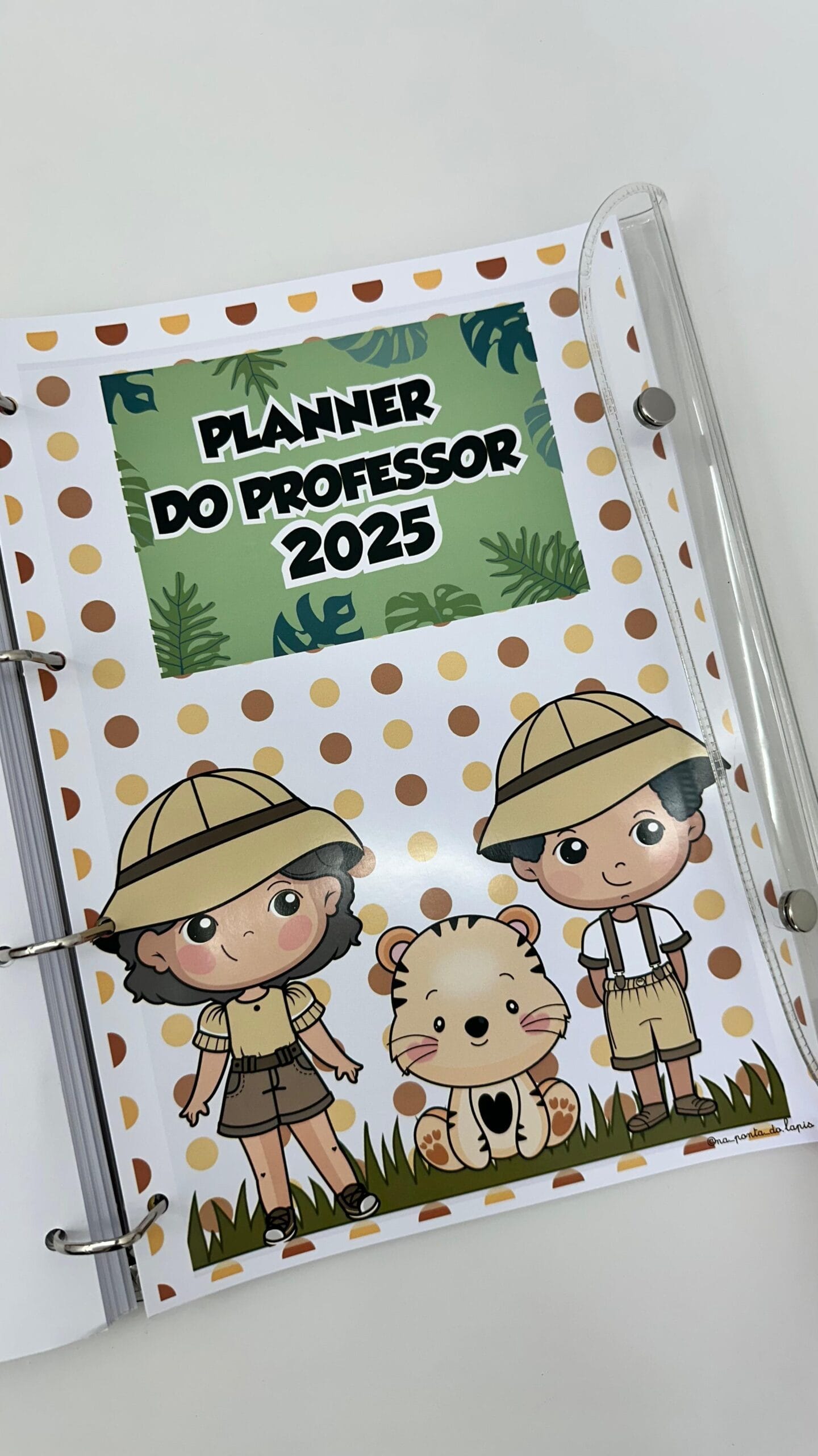Planner Safari- 2026 – Na ponta do lápis