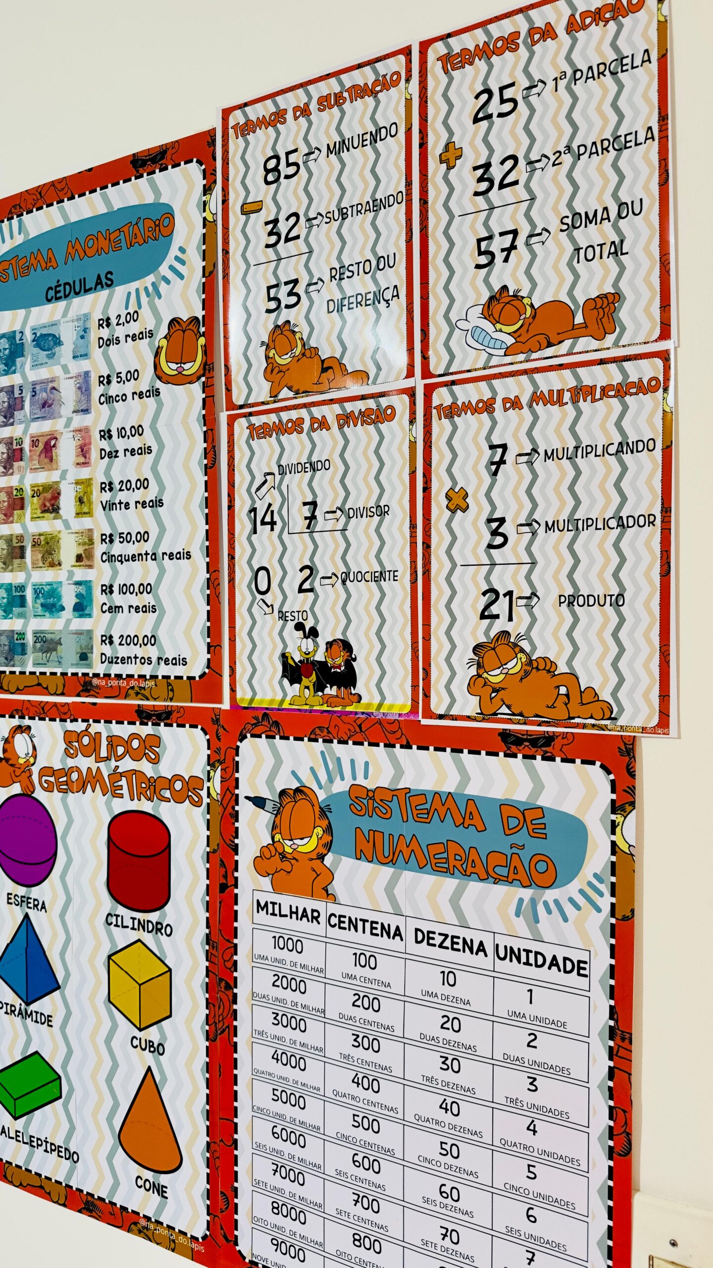 Kit matemática- Garfield – Na ponta do lápis
