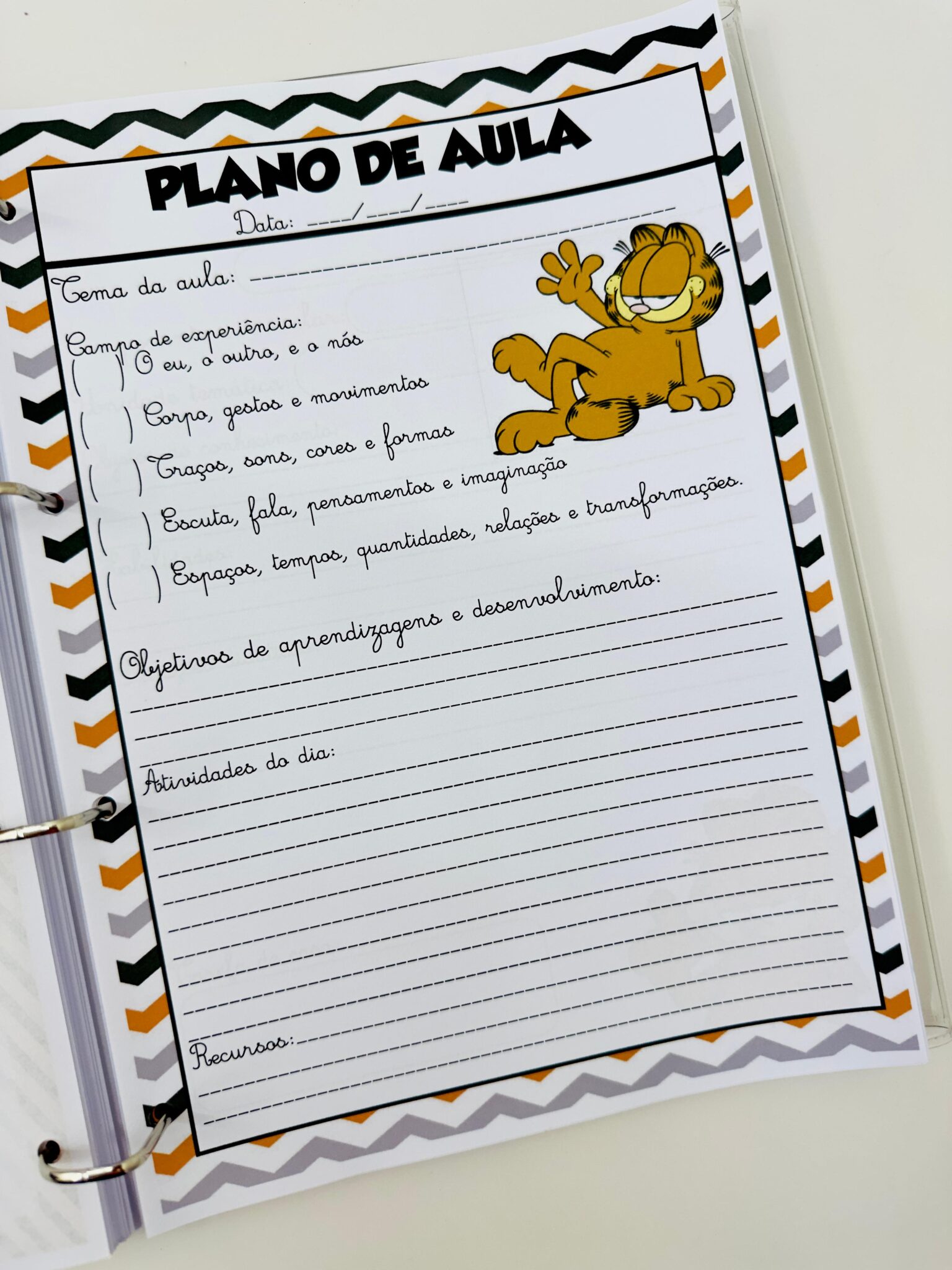 Planner Garfield- 2026 – Na ponta do lápis