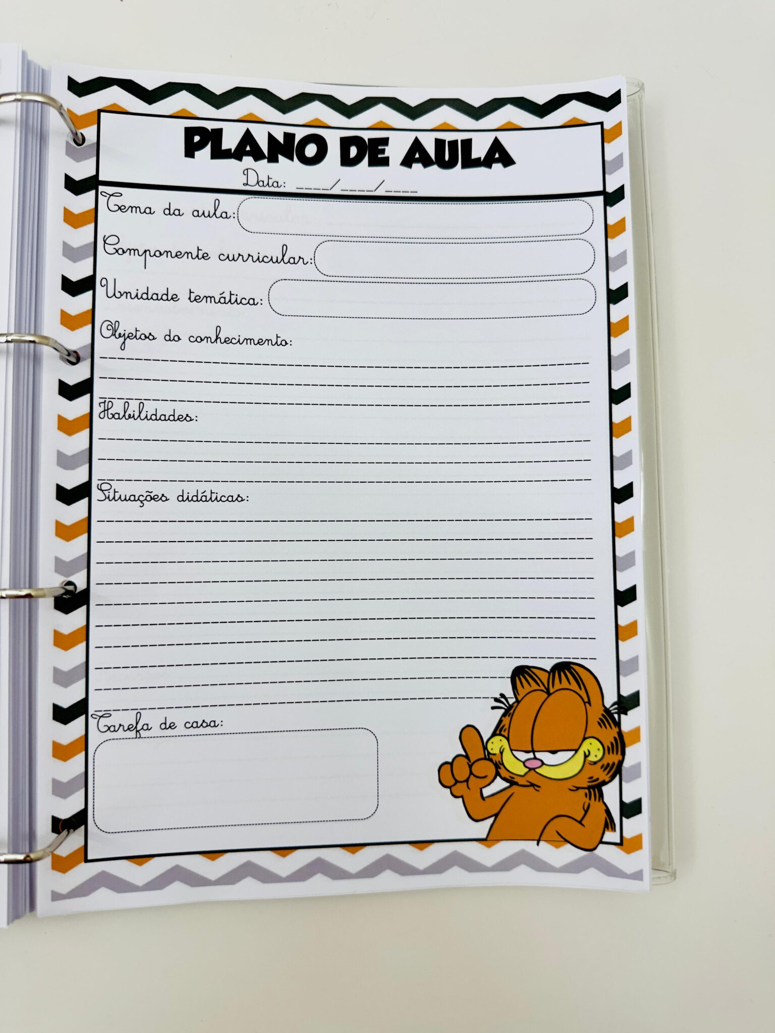 Planner Garfield- 2026 – Na ponta do lápis