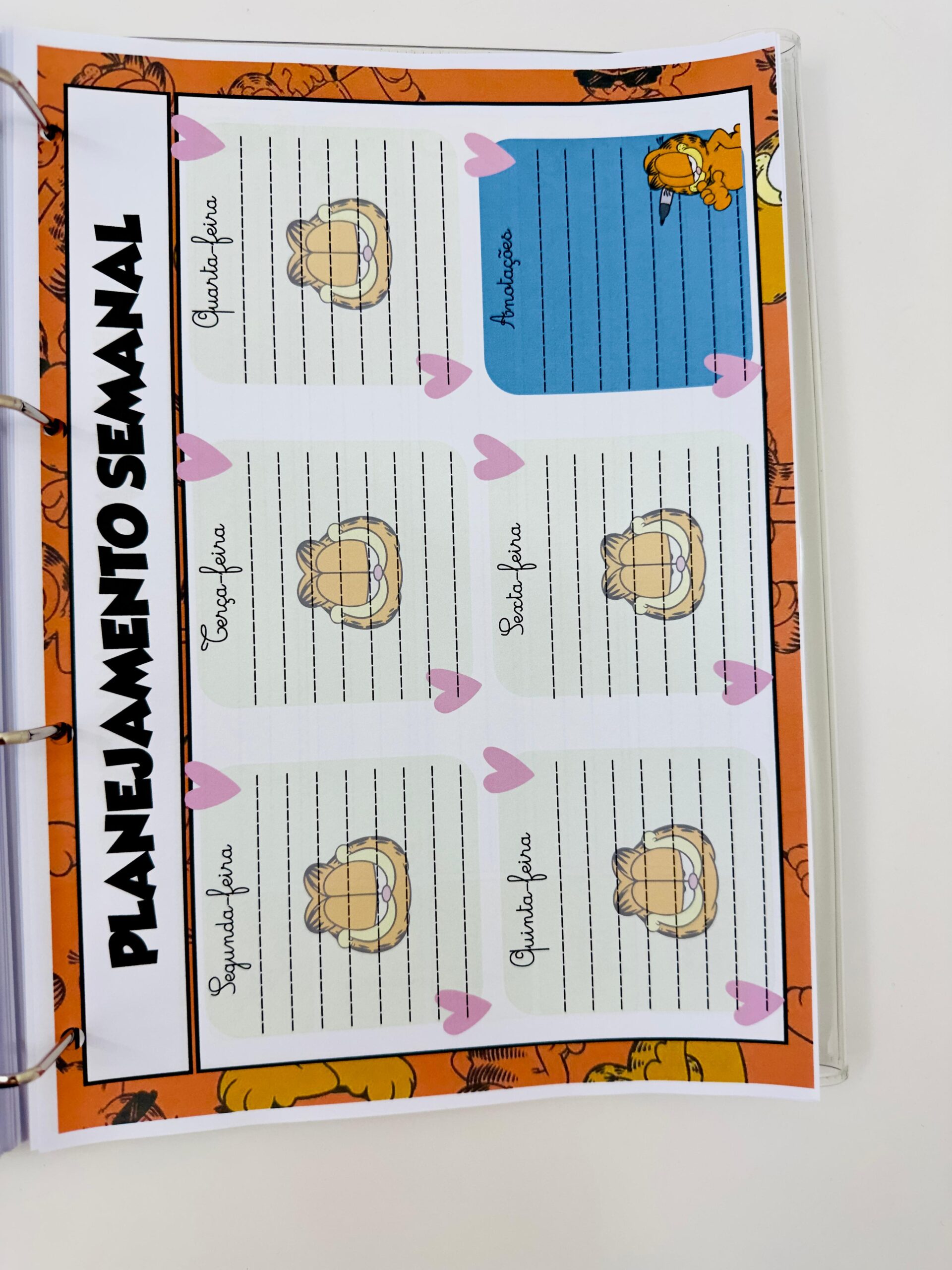 Planner Garfield- 2026 – Na ponta do lápis